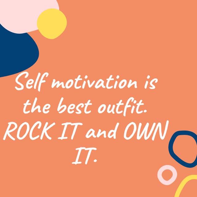 Self motivation slides | PDF