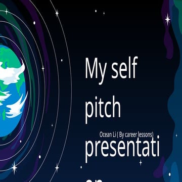Self pitch presentation ---------------- | PPT