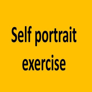 Self portrait exercise | PDF