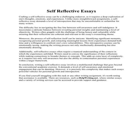 Self Reflective Essays.pdf