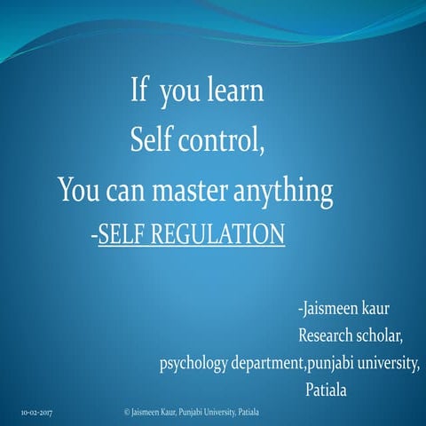 self regulations | PPTX