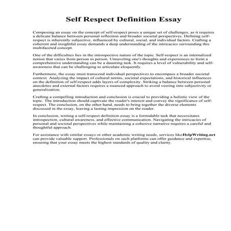 Respect Definition Essay.pdf