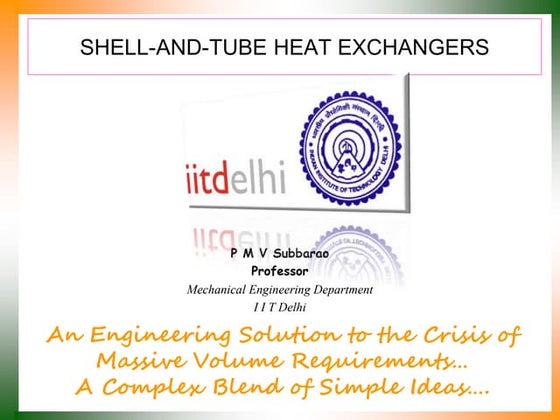 Parts of shell and tube heat exchanger | PPTX | Physics | Science