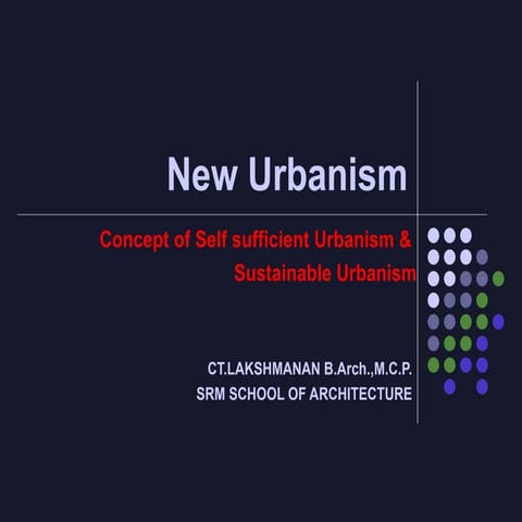 Self sufficient & sustainable Urbanism.ppt