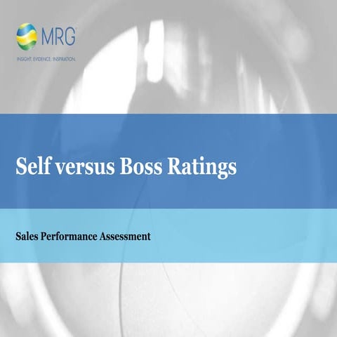 SPA: Self vs Boss Ratings | PPTX