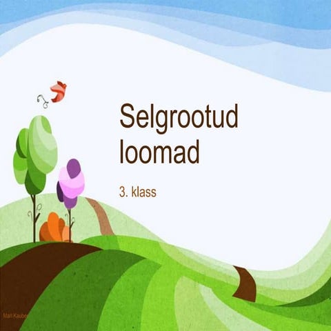 Selgrootud loomad | PPTX