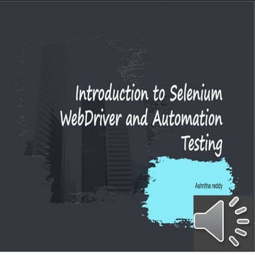 introduction to selenium webdriver and automation.pptx