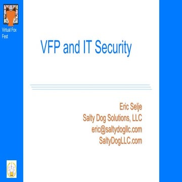 SELJE - VFP and IT Security.pptx | Internet | Computing