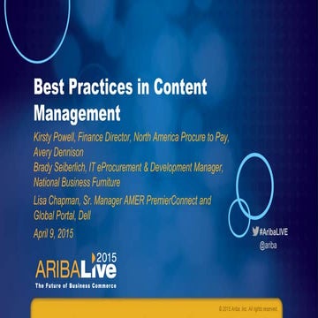 Best Practices in Content Management | PPTX