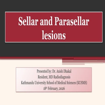 Anatomy of sellar suprasellar region | PPTX