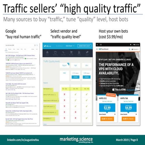 Sellers of High Quality Traffic and Hosting for Bots | PDF