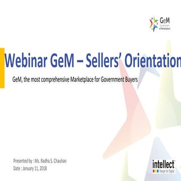 GEM purchase guidelines and use GEM portal | PPTX