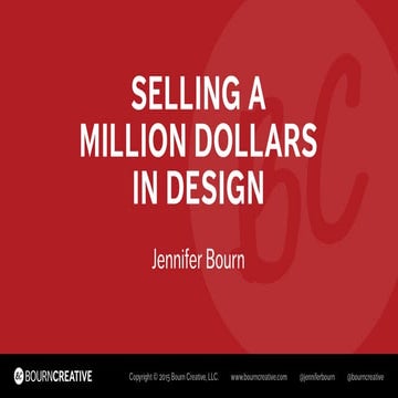 Selling A Million Dollars In Design Side Projects | PPT