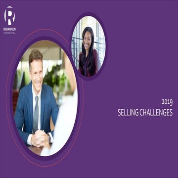 2019 Selling Challenges | PPTX | Sales | Business
