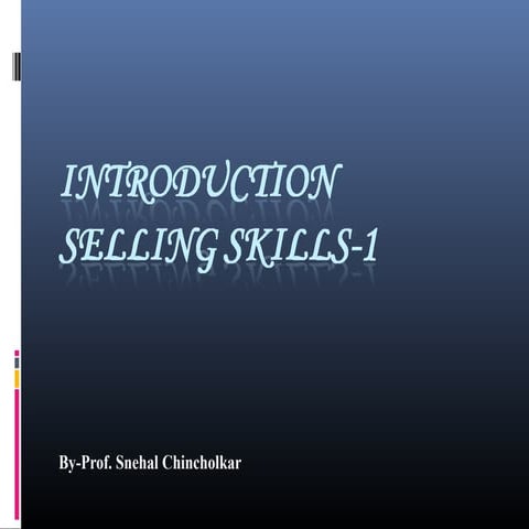Selling Introduction | PPT