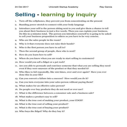 Learning to sell by inquiry | PDF