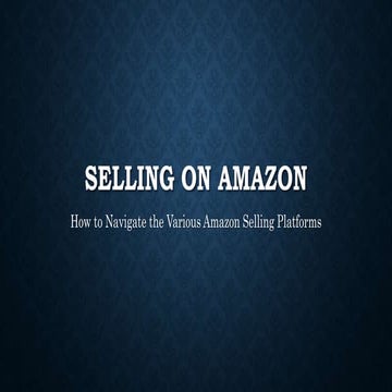 How Do You Sell on Amazon? | PPT