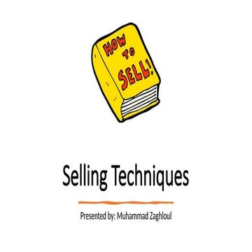Selling Techniques.pptx skills to learn presentation | PPTX