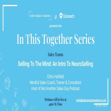 Selling To The Mind: An Intro To NeuroSelling | PPT