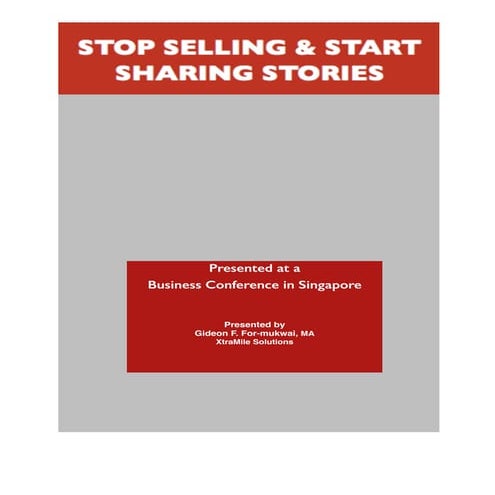 Selling with Stories | PDF