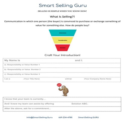 Selling worksheet final | PDF