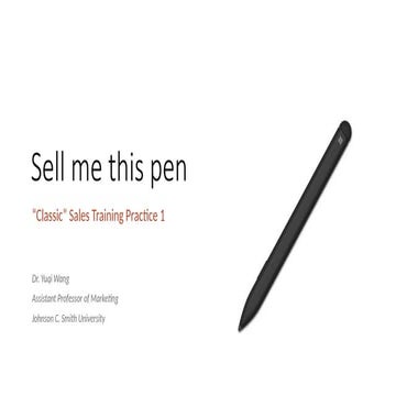 "Sell me this pen" personal selling class activity game.pptx