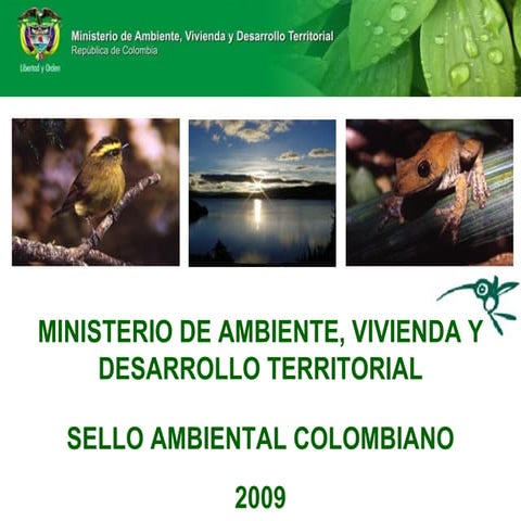Sello ambiental colombiano proexport | PPT
