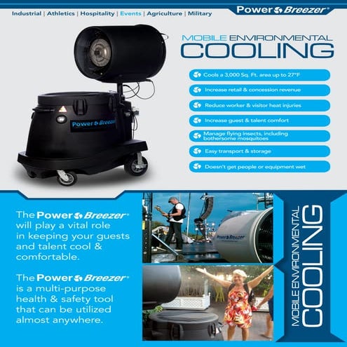 Outdoor Events - Power Breezer Outdoor Cooling Systems | PDF