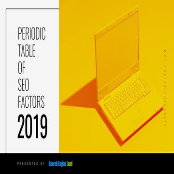 SEO Periodic Table 2019 | PDF