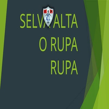 Selva Alta o Rupa Rupa.pptx- exposición | PPTX