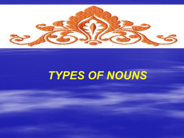 Presentation of nouns | PPT