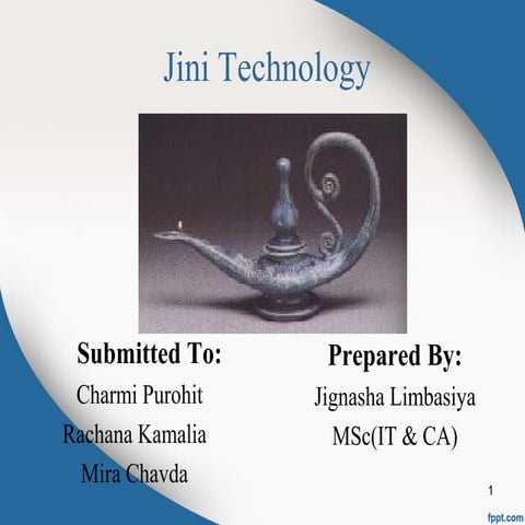 jini technology | PPT