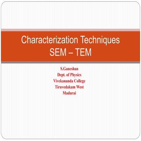 Sem Tem (nanotechnology) | PPT