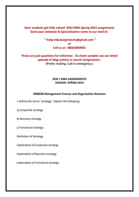 1st Semester MBA (Jun-2016) Question Papers | PDF