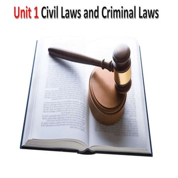 CIVICS M3 Unit1 civil laws and criminal laws COVIDSeason | PPTX