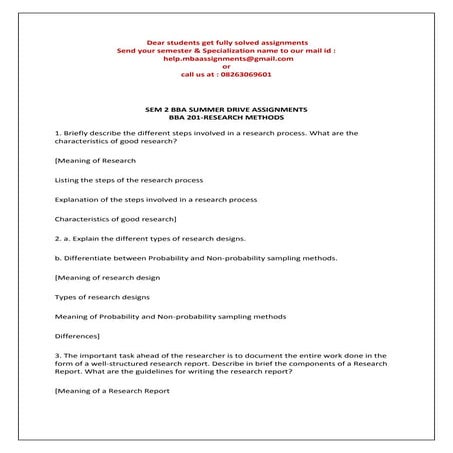 Sem 2 bba summer 2014 solved assignments | DOCX