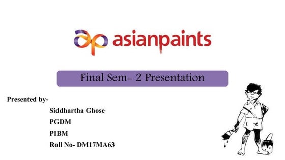 Asian paints- Product mix | PPTX