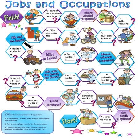 jobs and workplaces board game | DOC