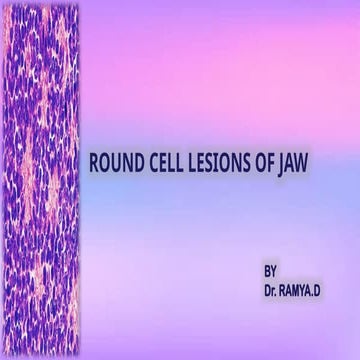 ROUND CELL LESION OF ORAL CAVITY .pptx