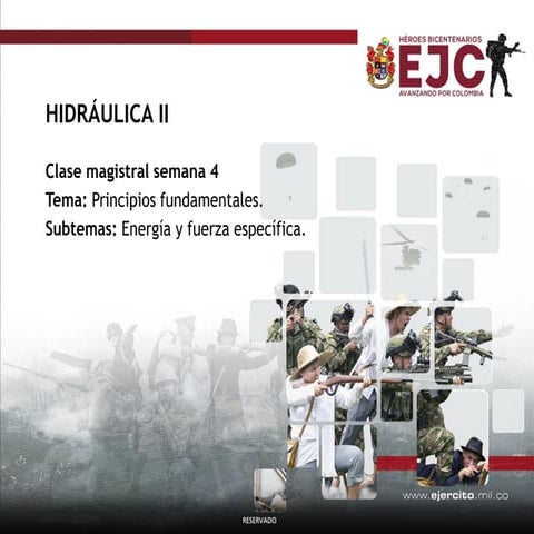 Energía y fuerza específica, Principios fundamentales. | PDF