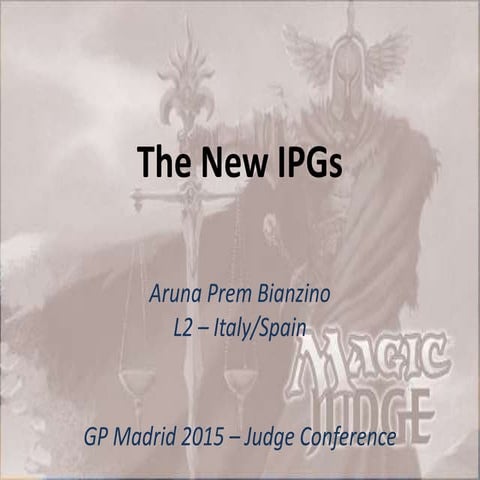 The new IPGs | PPTX | Card Games | Games and Puzzles