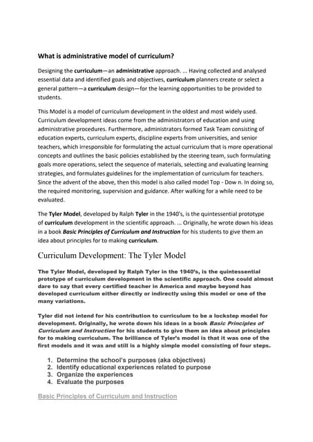 Discuss three models of Curriculum Development.pptx