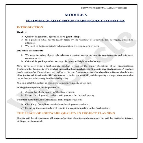 software engineering and project management | PDF