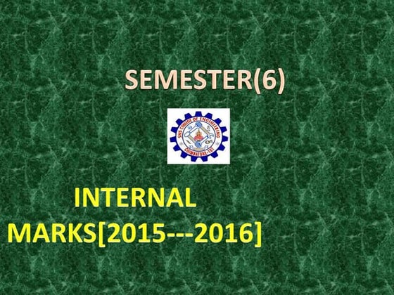 IAE(3) Time Table for Semester(6) | PPT
