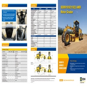SEM GRADER CATALOGY SPECIFICATIONS AND PARTS | PDF