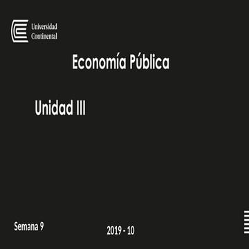 Teoría de la elección pública de la Unidad 3 | PPTX