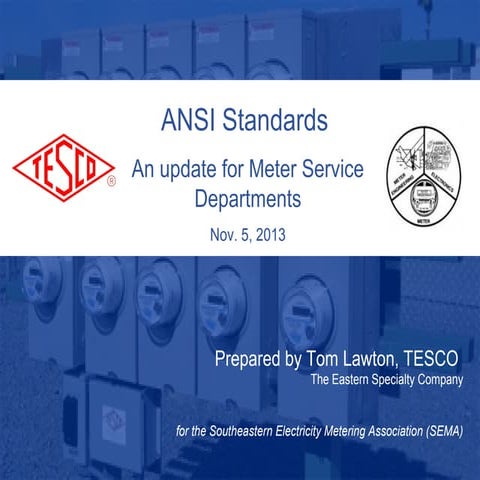 ANSI Standards & Updates | PPT