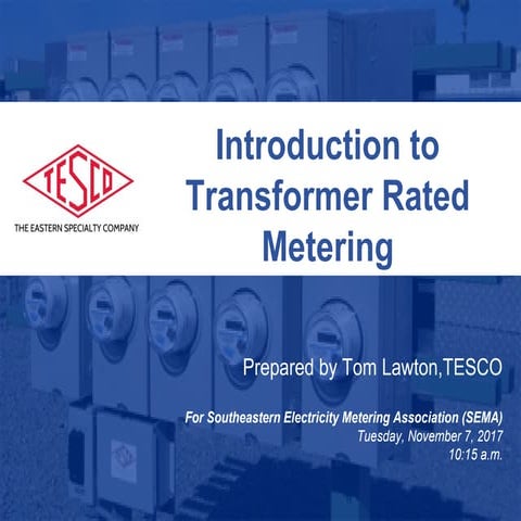 Transformer Rated Metering | PPT