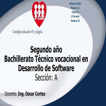Semana 10. Clase 15. Introduccion al modulo 2.2.pptx