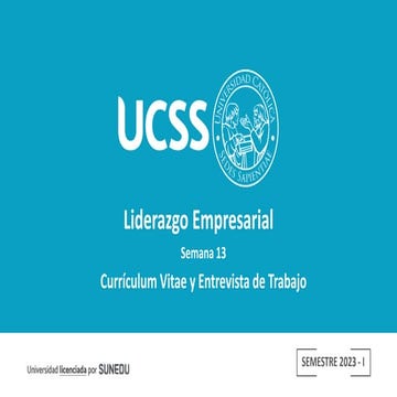 Semana 13 . Currículum Vitae y Entrevista de Trabajo.pptx